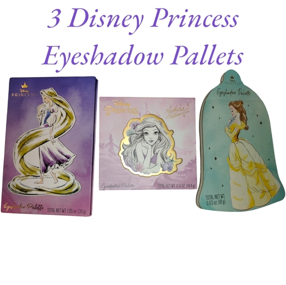 Disney | Makeup | 3 Disney Princess Eyeshadow Pallets | Poshmark